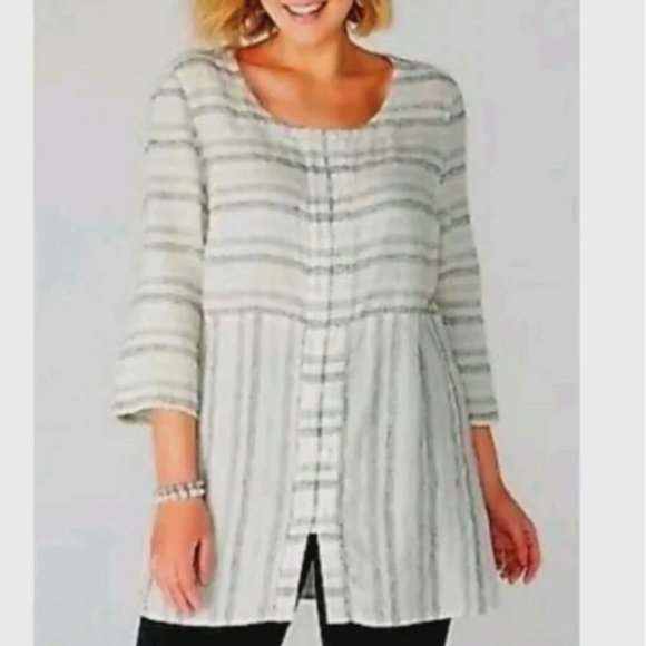 J. Jill | Tops | J Jill Pure Jill Cotten Linen Blend Button Down ...